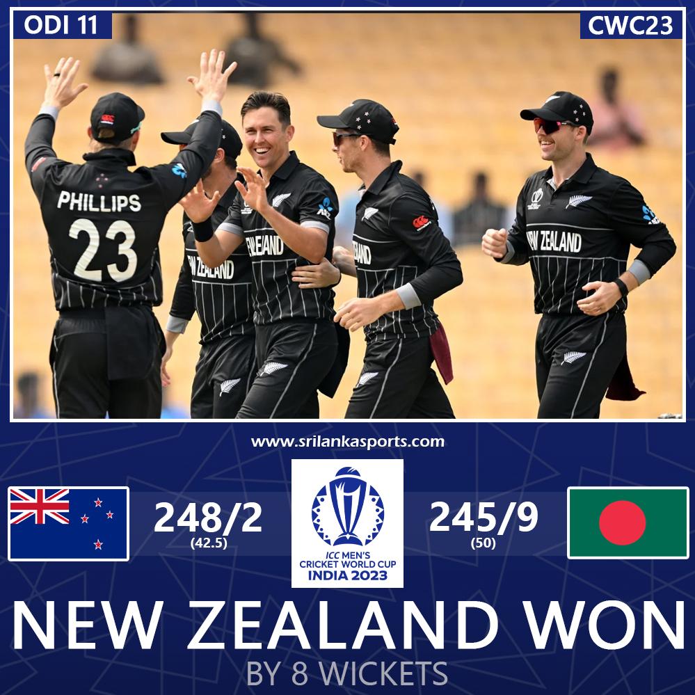NZ vs BAN – CWC 23: Daryl Mitchell's heroics lead New Zealand to victory
